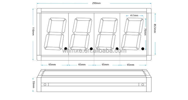 MIAOXIN MODBUS RS485/RS232 LED Display - Durable & Versatile