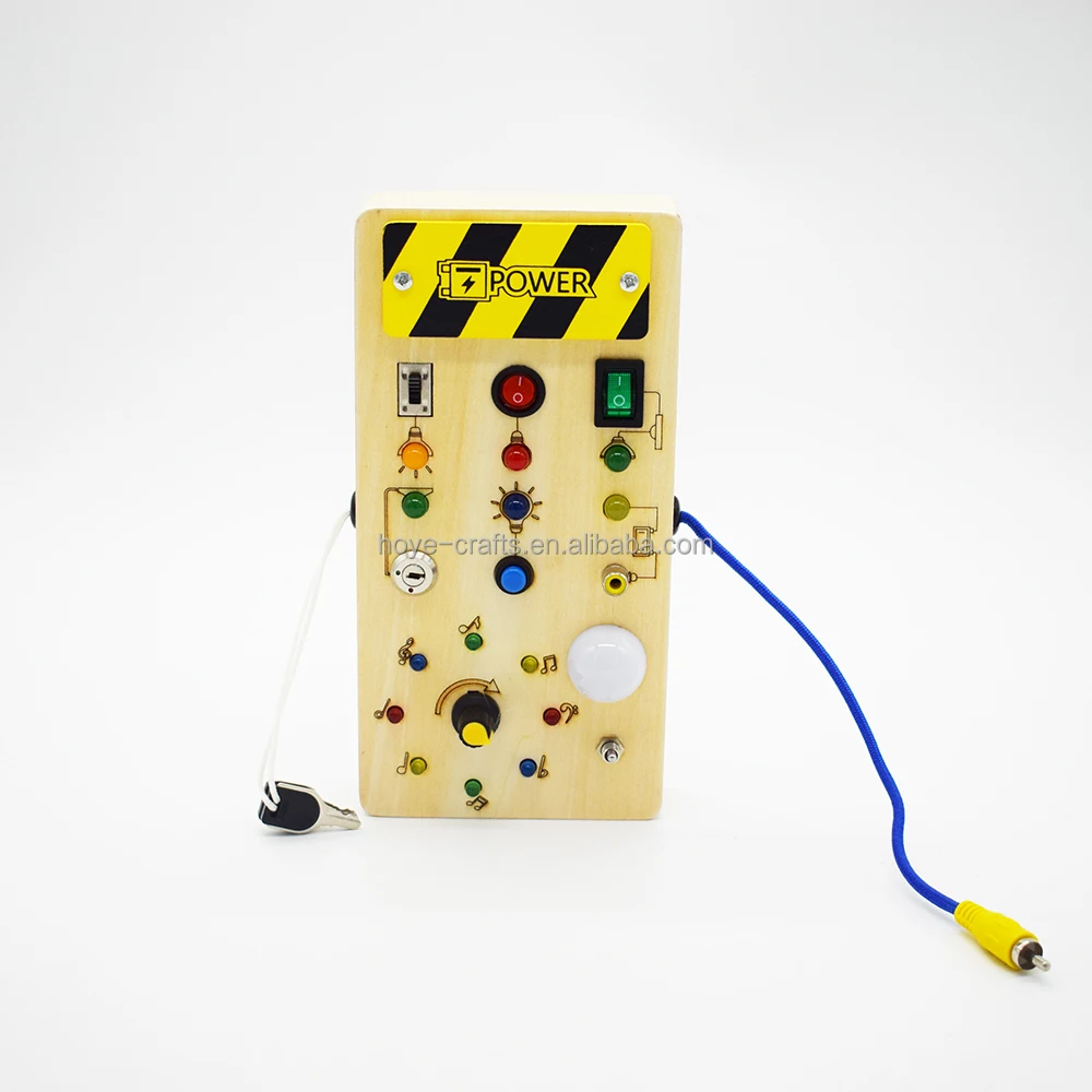 Montessori LED Light Switch Toy - Fun Educational Busy Board