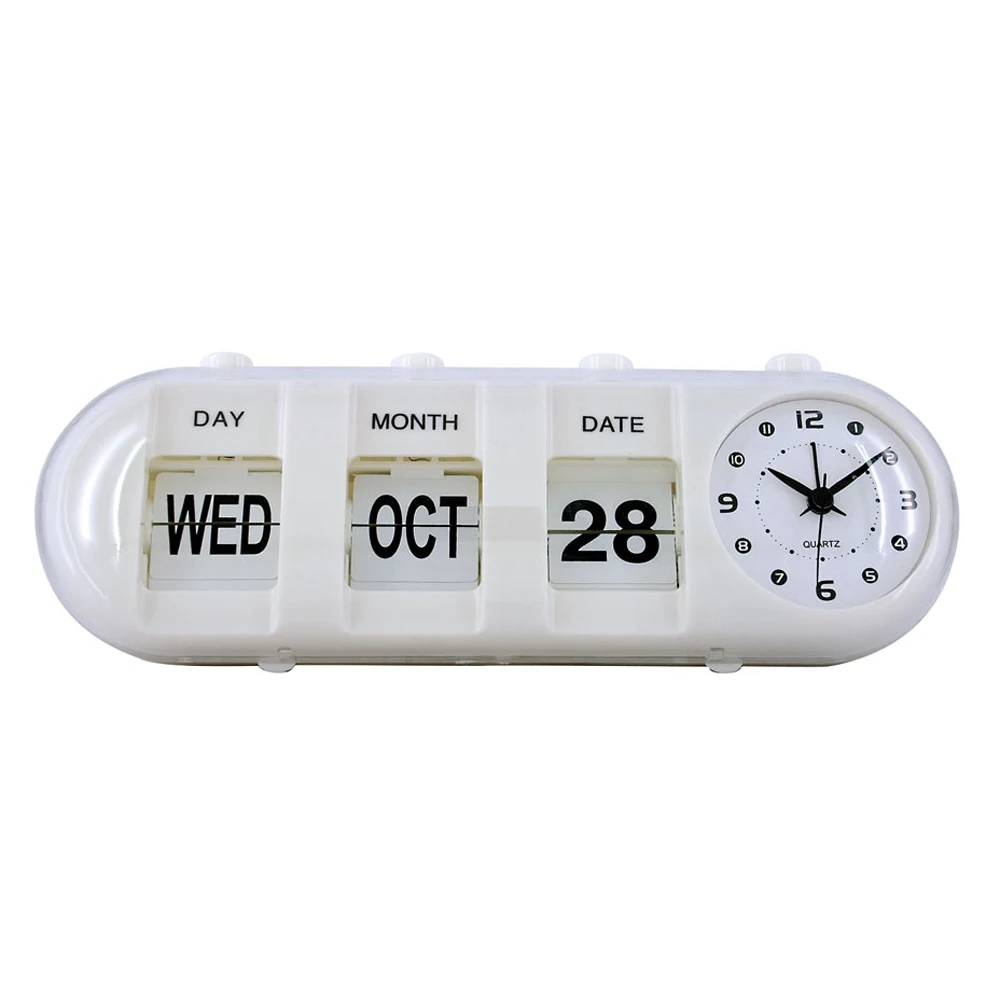 Hot Sale Plastic Clock Easy To Read Flip Desk & Table Clock Battery ...