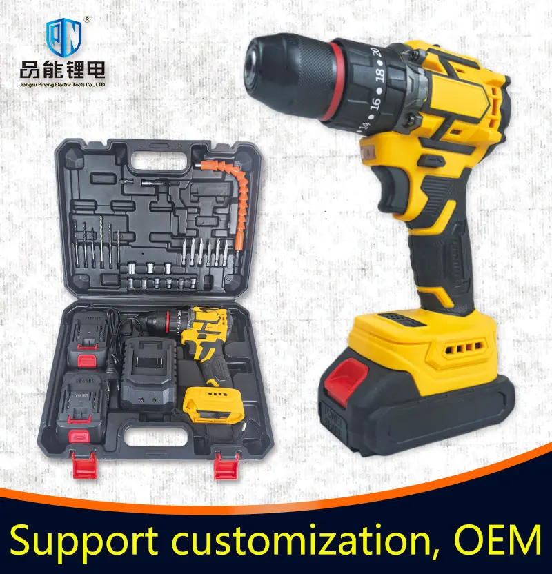 21 Volt Cordless Rechargeable Drill - Brushless Motor Power