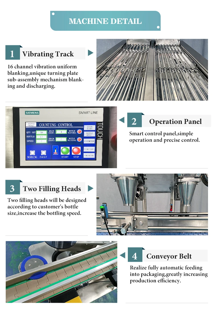 Fully Automatic Doypack Plastic Cup And Packing Tablet Counting Packing ...