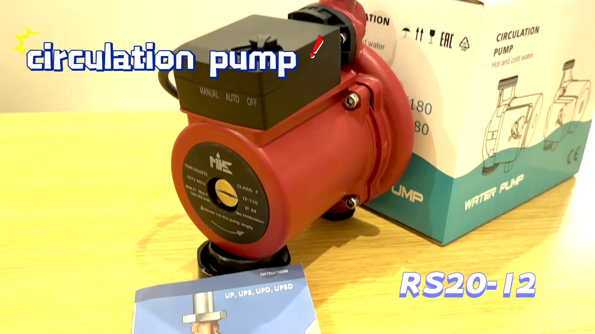 Rs20 -12 High Temperature Low Flow Hot Water Mini Circulation Booster ...