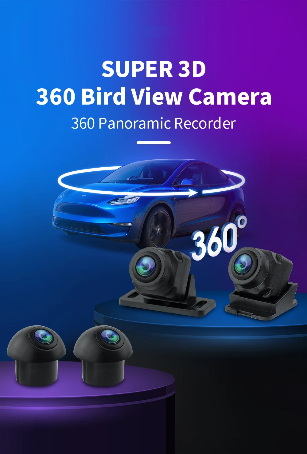 Roadnavi 1080p Hd 360 Car Camera System With Bird View Oem | Wholesale