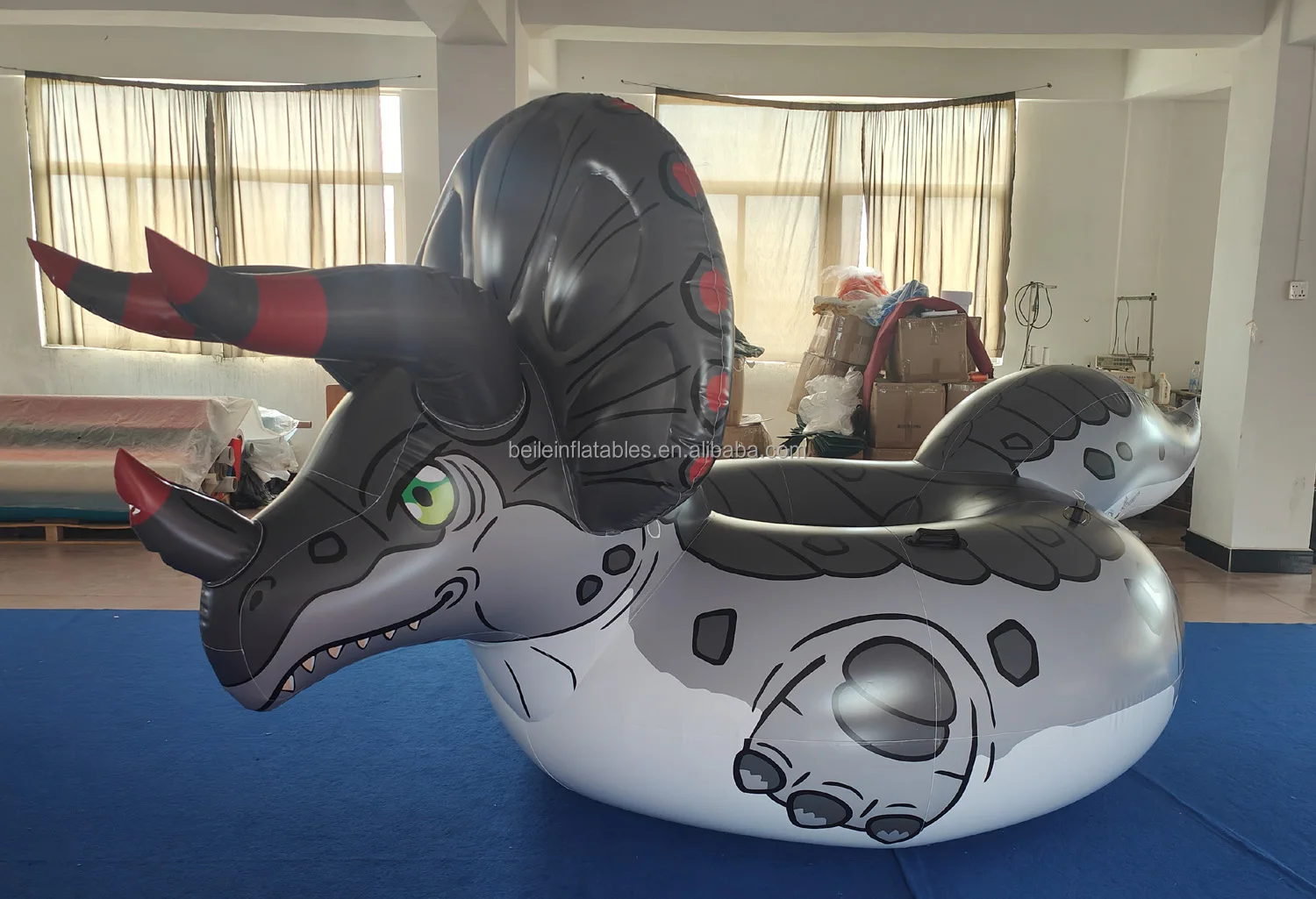 Beile Triceratops Inflatable - Durable and Fun for All