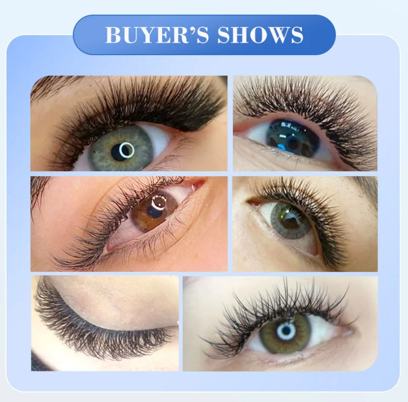 W V Y Type Shape Volume Eyelash Extensions - 3D to 10D