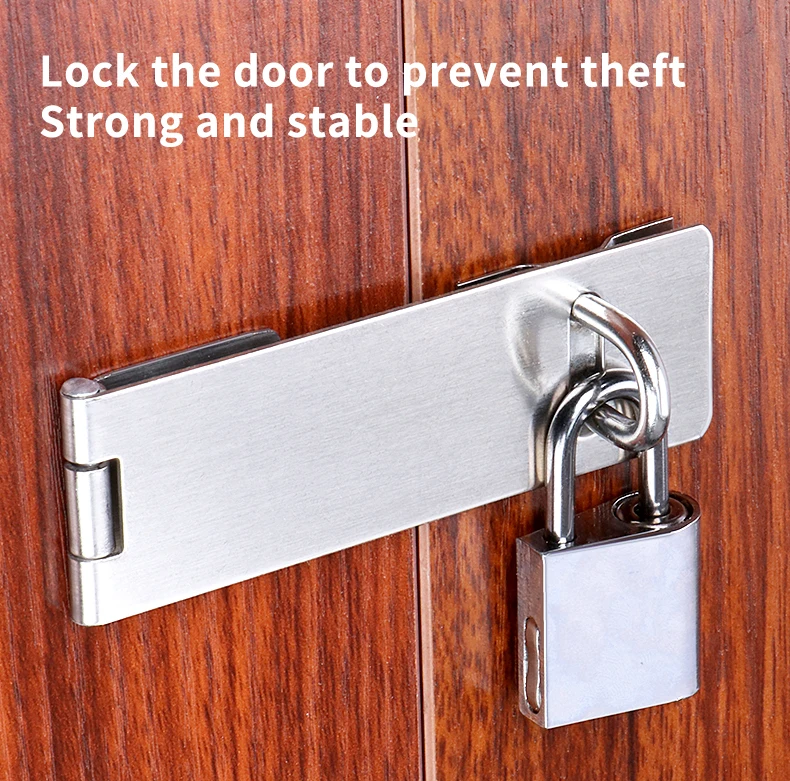 Jinnate Box Hasp Latch Staple Hinge Hasp Padlock Hasp Furniture Lock ...