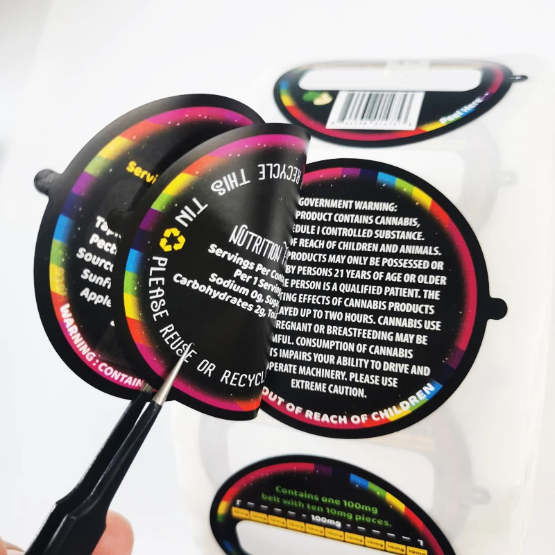 Customizable Multi-Page Leaflet Label for Food Packaging