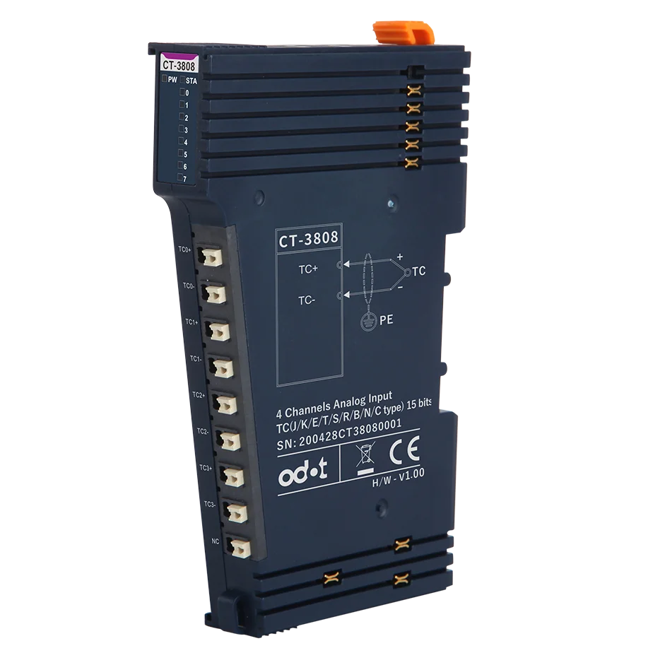 Odot Control Solution Analog Input IO Module CT-3808: 8 CH, Thermocouple IO Card (J, K, E, T, S ...