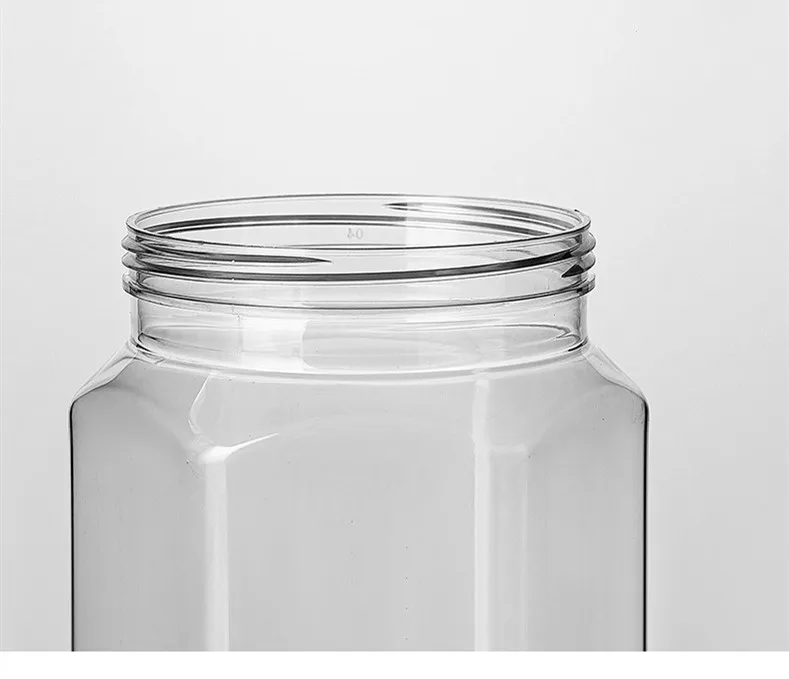 PP Hexagonal Plastic Bottle - 1000g Honey Storage Tank