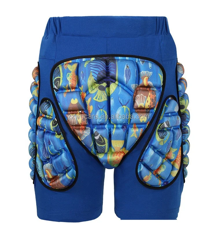 Men Women Protective Tailbone Padded Short Pants Skating