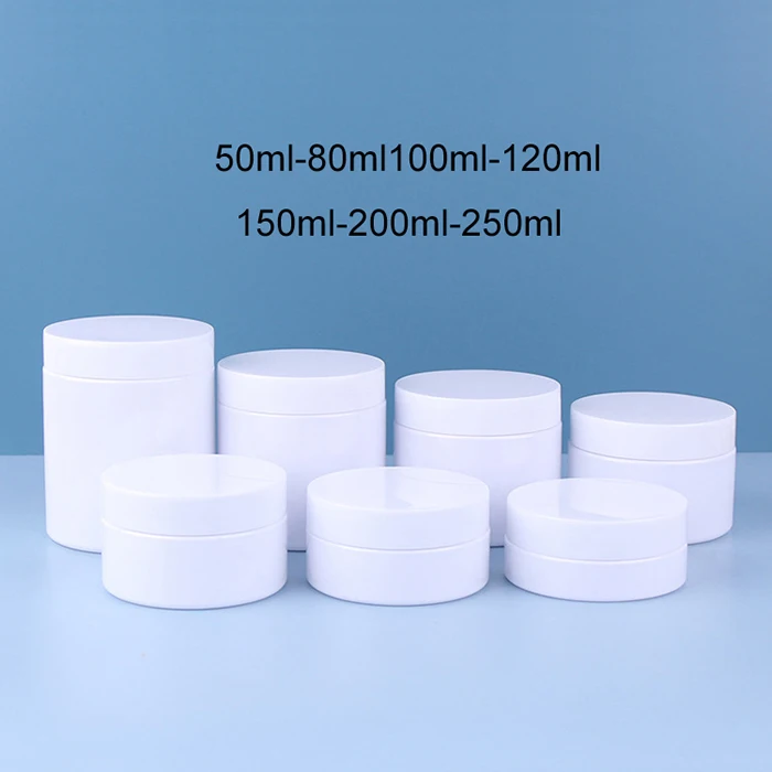 Coloured White PET Plastic Cream Jar for Skin Care