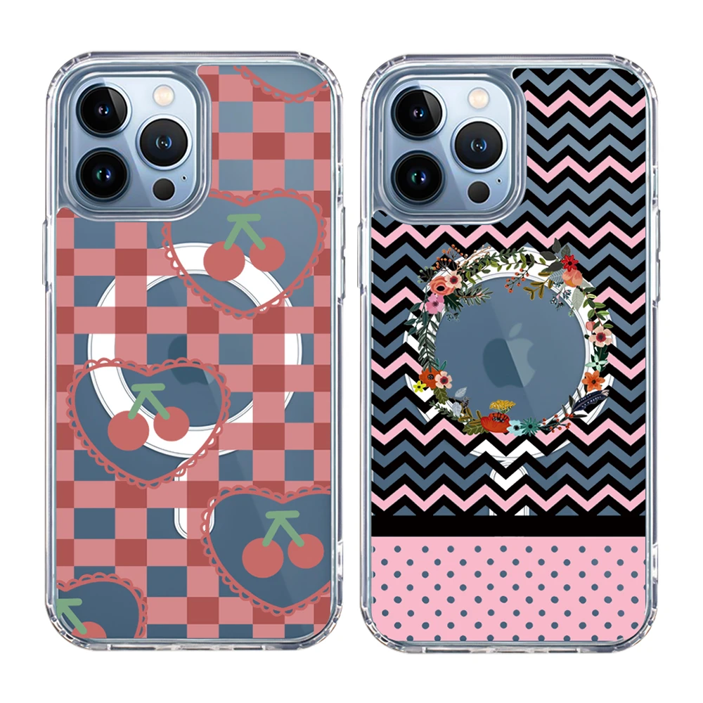 Clear Magnetic Two-in-One PC Hard Cell Phone Case for Iphone 16 Promax