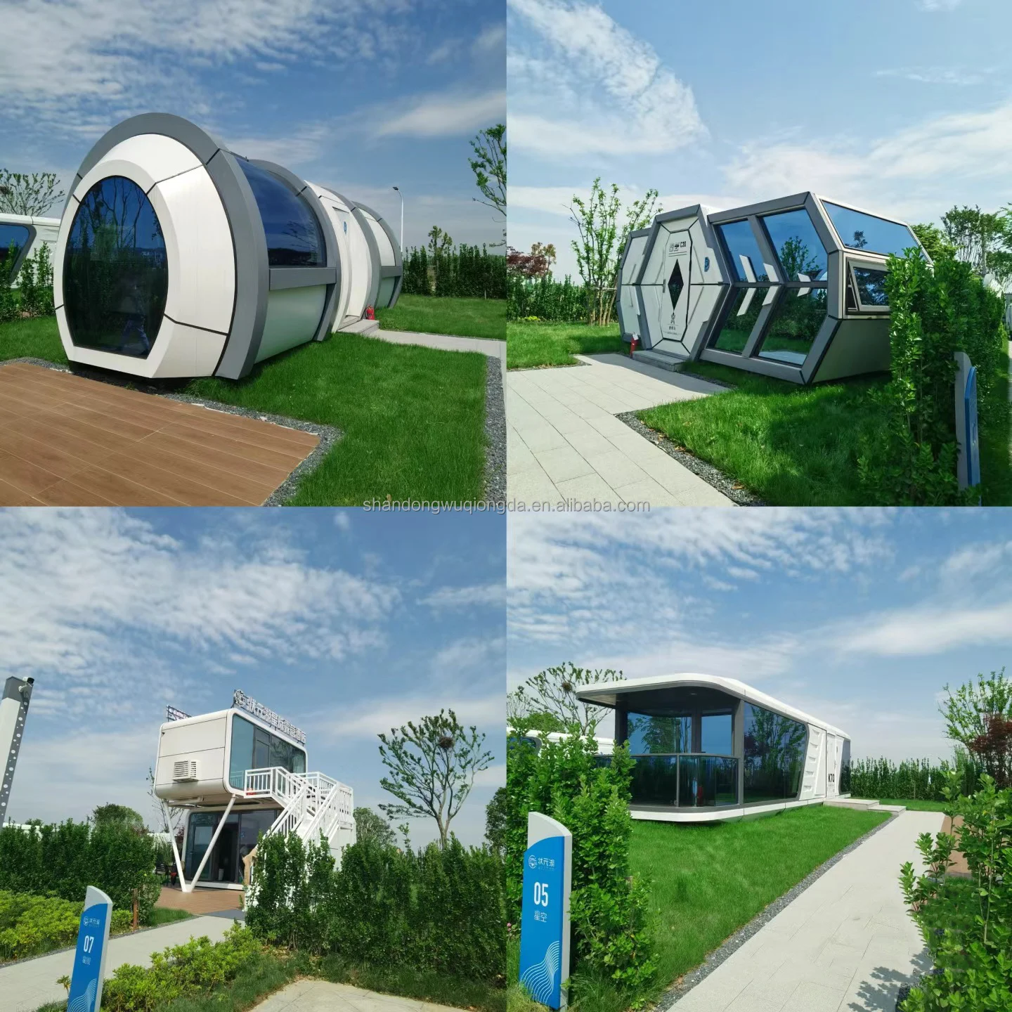 Luxury Glamping Capsule House / Apple Cabin with Eco-friendly Materials ...