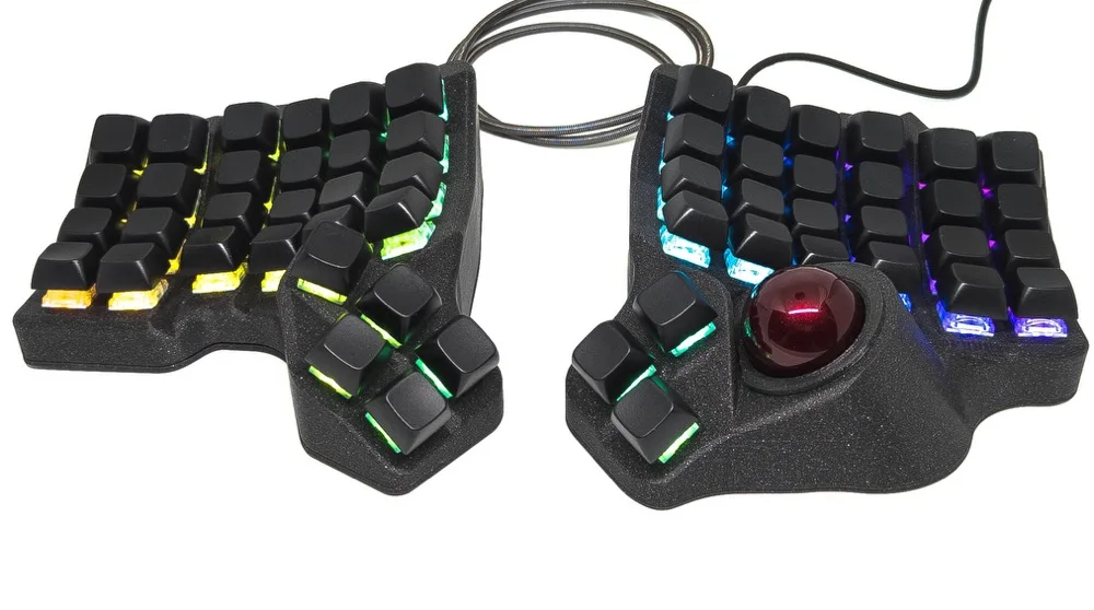 Charybdis Open Source Split Keyboard Trackball RGB4*6