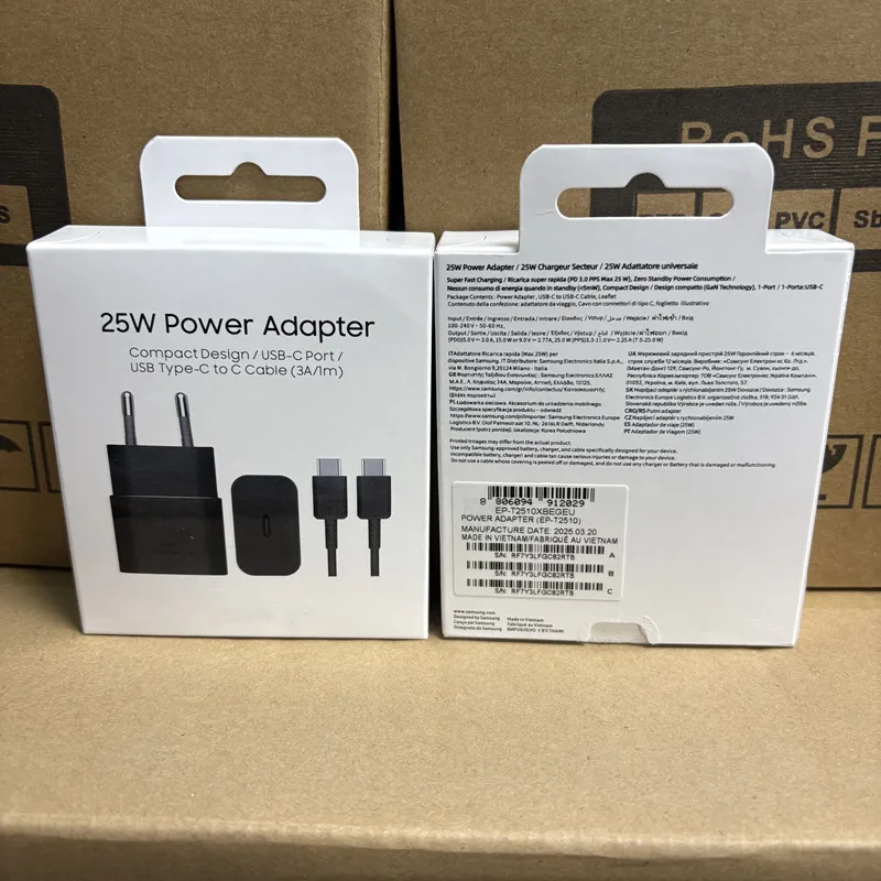 Original EP-T2510 25W Usb c Super Fast Charger SET with Type c Cable ...