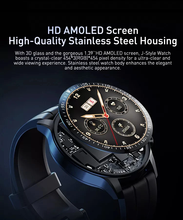 1.39 Amoled ECG Blue-Tooth Watch - Medical Grade Smart Watch