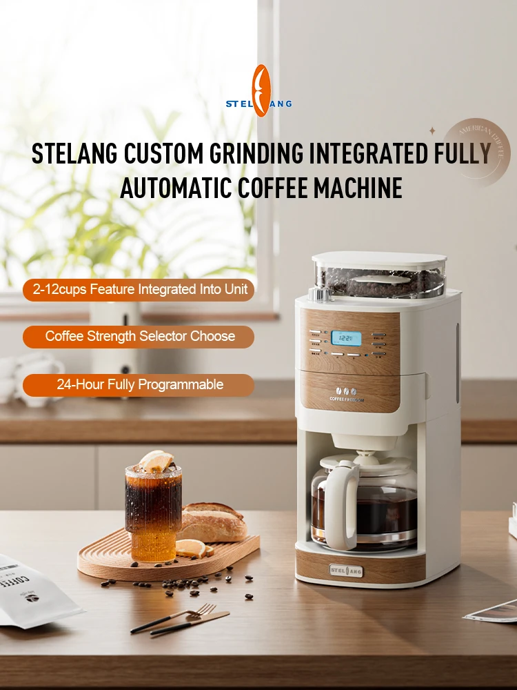 Cafeteras Professional Skd Automatic Electric Screen Touch Grinding ...