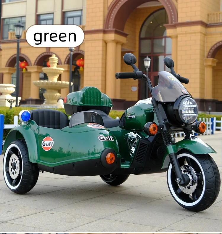 New Kids Ride on Electric Motorcycle 2 Seats Battery Operated Children ...