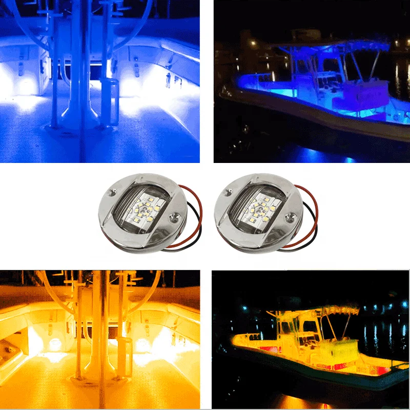 Round Led Yacht Transom Light Sailing Signal Light For Boat Rv Yacht ...