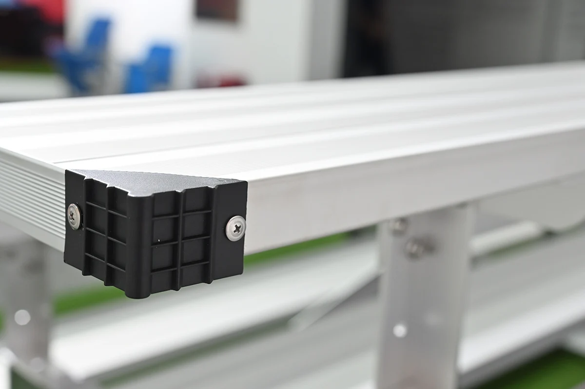 Outdoor 3 Row Metal Spectator Stand - Portable Gym Bleacher