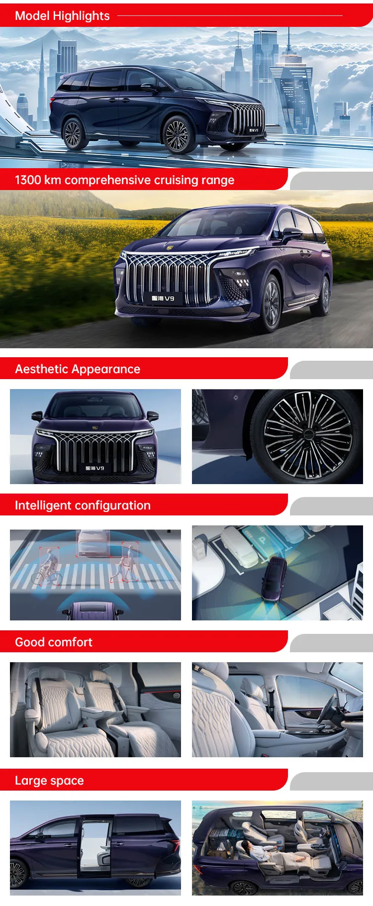 2025 New Cars From China Dongfeng Forthing PHEV Electric Cars Factory Price Mpv 1300km/200km ...