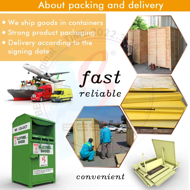 Customized Metal Clothes Donation Bin - Eco-Friendly Recycle Bin for ...