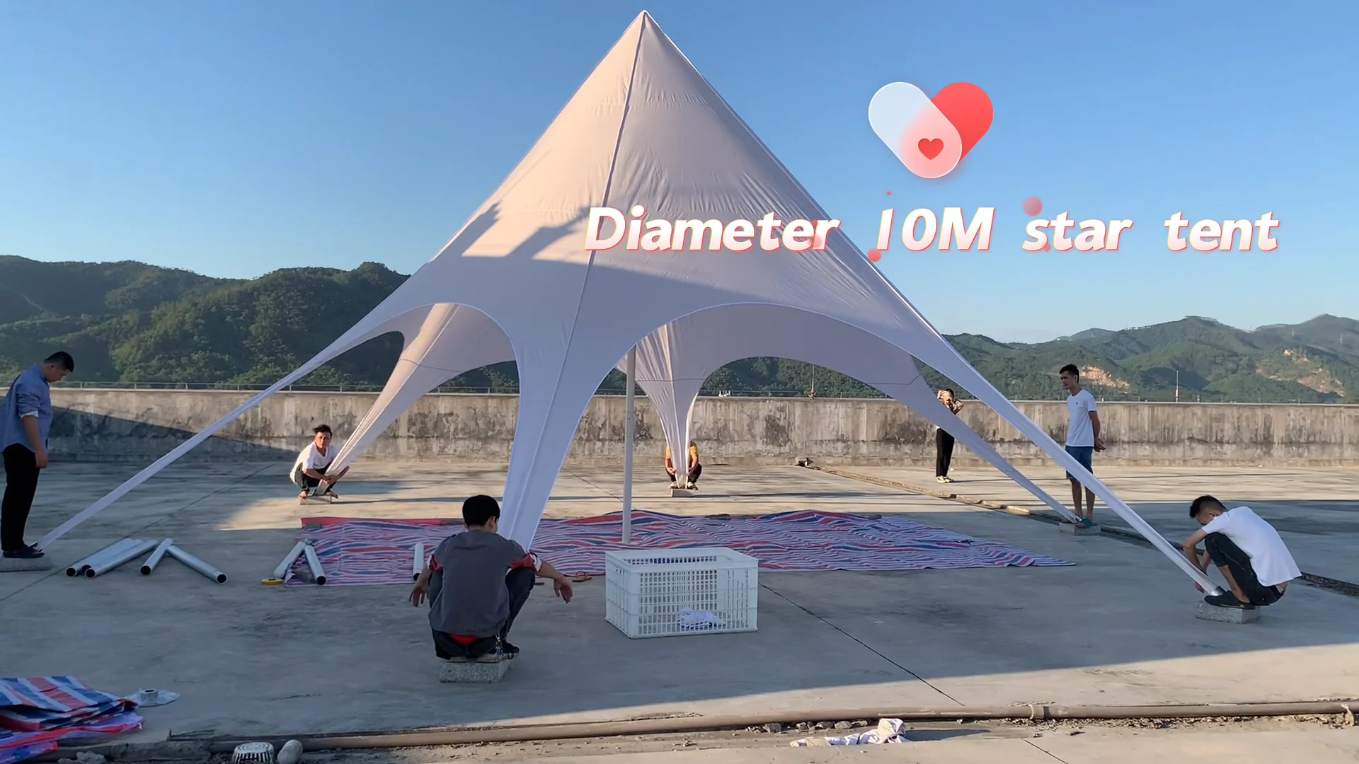 Manufacturer Single-pole Tension Star Canopy Tents Spider Shade ...