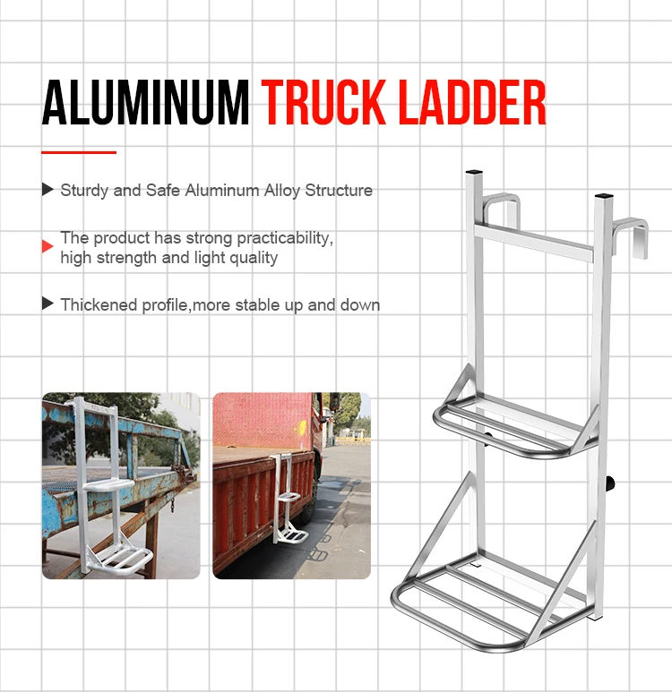 Factory Direct Customer Aluminum Mobile Truck Boarding Ladder Thickened ...