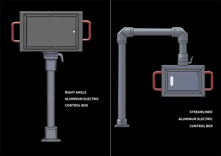 IP55 Aluminum HMI Heavy Support Arm System Box Cantilever