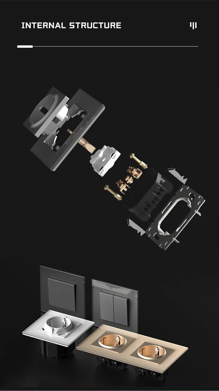 2.1a Type-a Type-c Usb Ports Fast Charging Dual Usb Socket With 220v ...