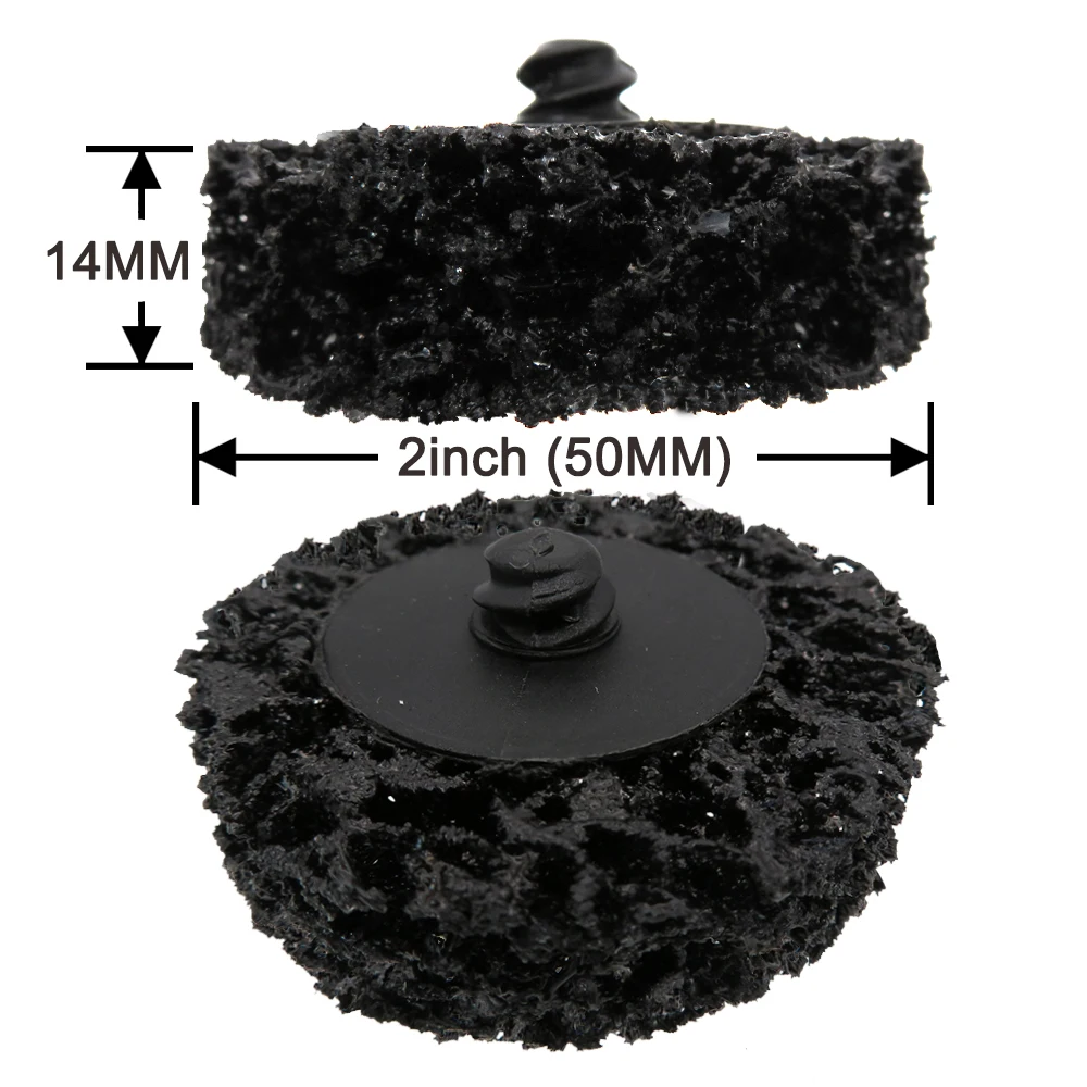 2inch 50mm Quick Change Roll Lock Black Abrasive Disc TR