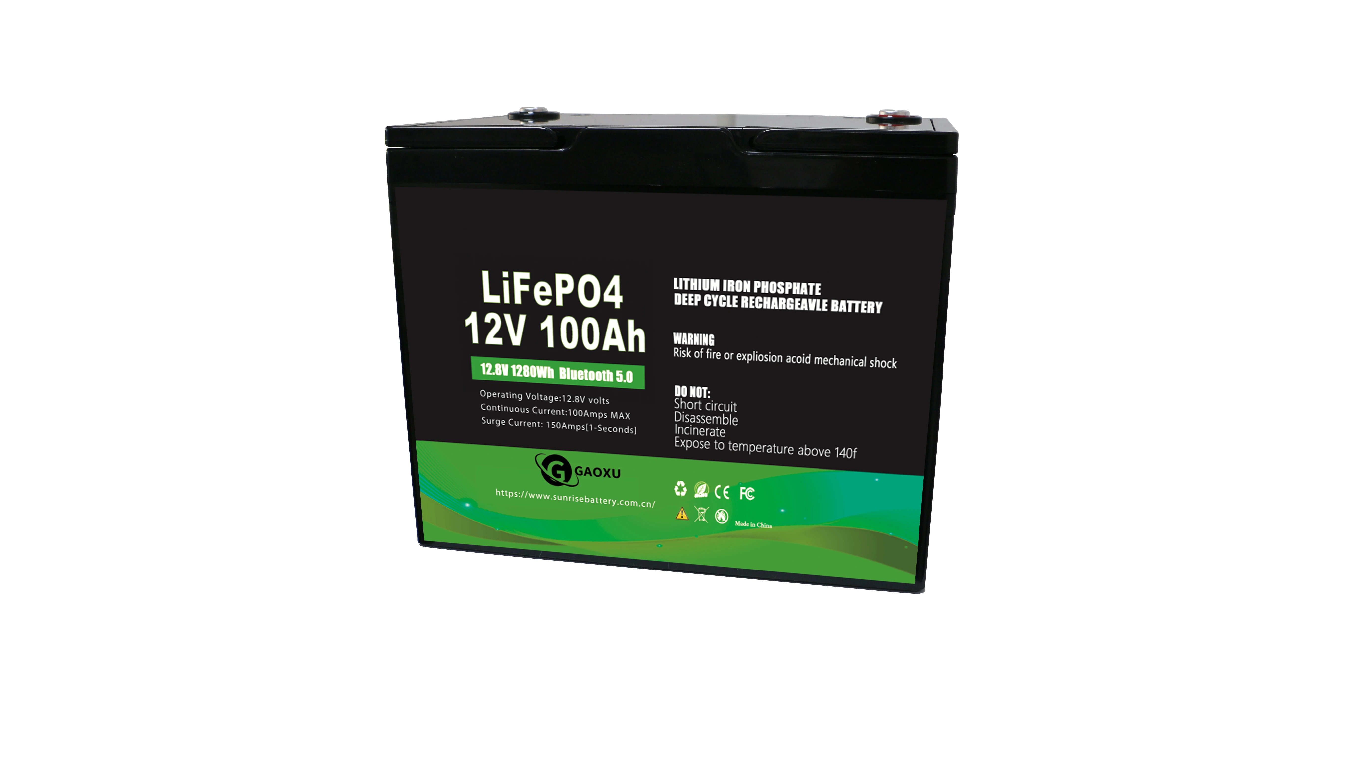 Lifepo4 Bms Lithium Iron Phosphate Battery Pack 12v 12.8v 100ah 200ah ...