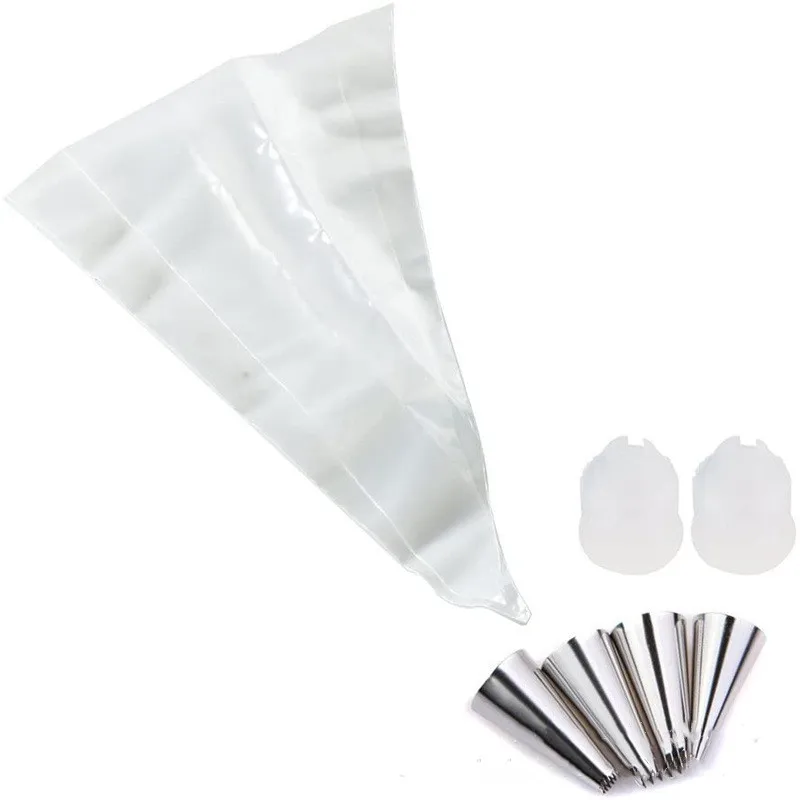 10pcs Hot Sale Pastry Icing Piping Bag Nozzle Tips Fondant Cake Sugar ...