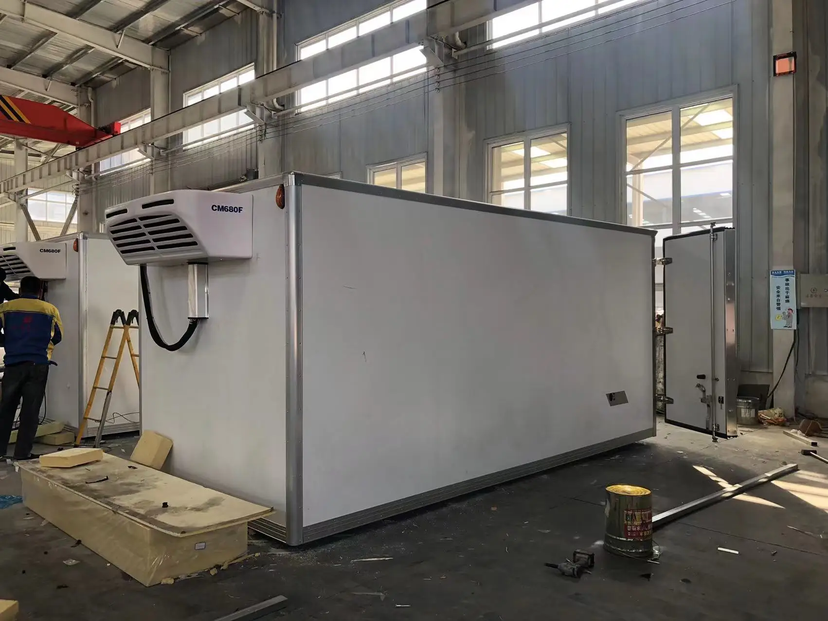 CKD New Dongfeng Truck Body GFRP PU Foam Insulated Sandwich Panel Cargo ...