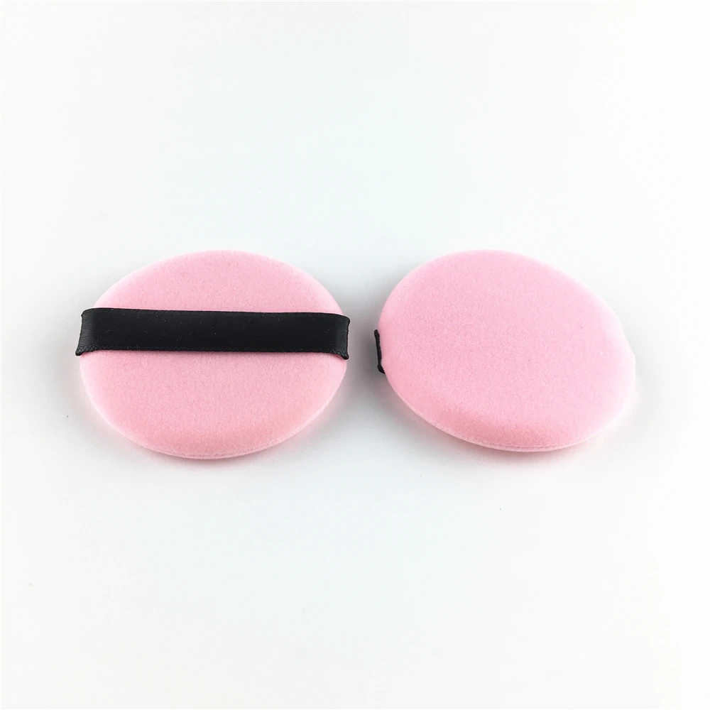 Luxury Classic Custom Cosmetic Soft Flocking Powder Puff - Buy Flocked ...