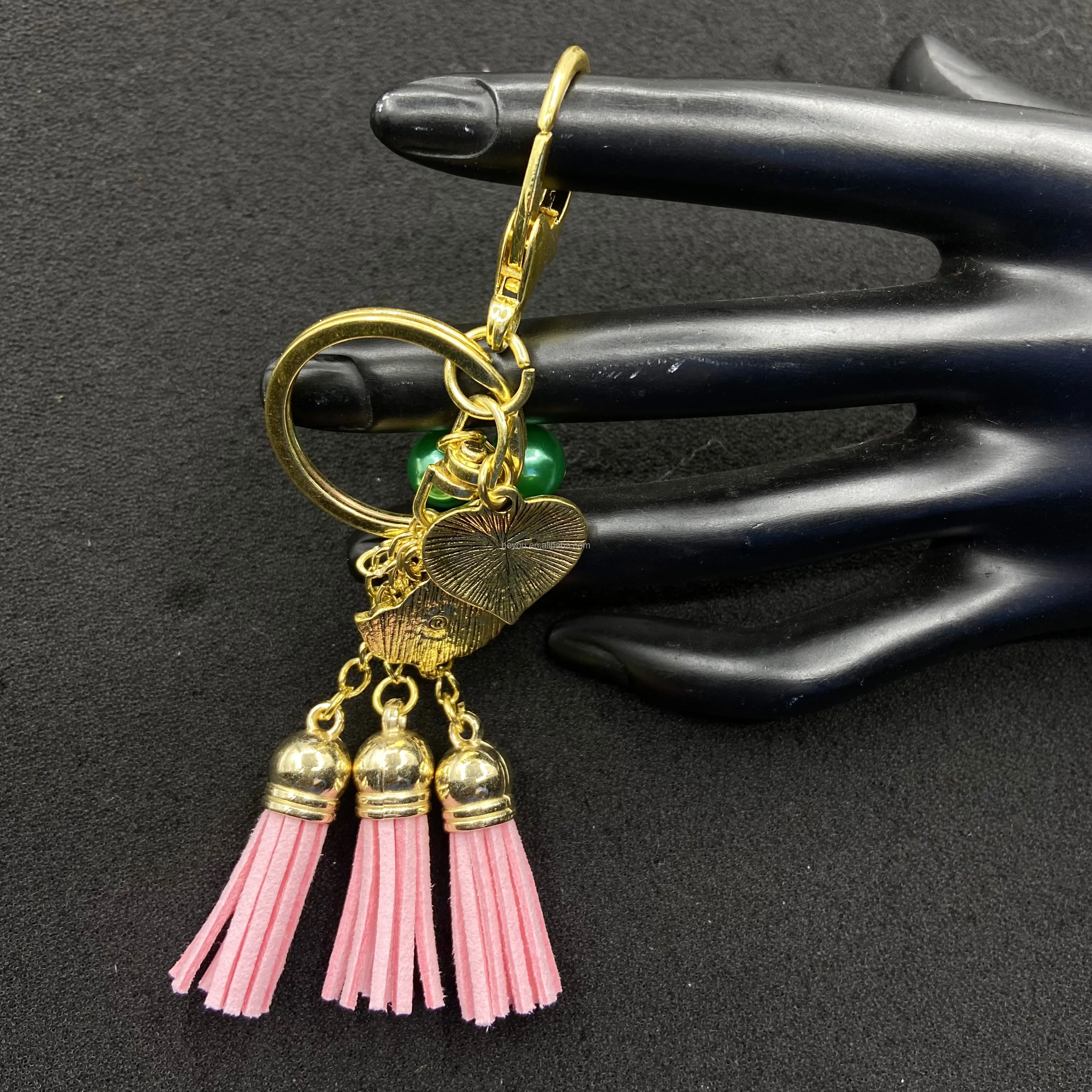 PRETTY GIRL Pink Green Keychain - Custom Promotional Gift