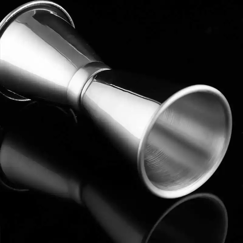 Stainless Steel Ounce Cup - Double-Ended Wine Measuring Cup