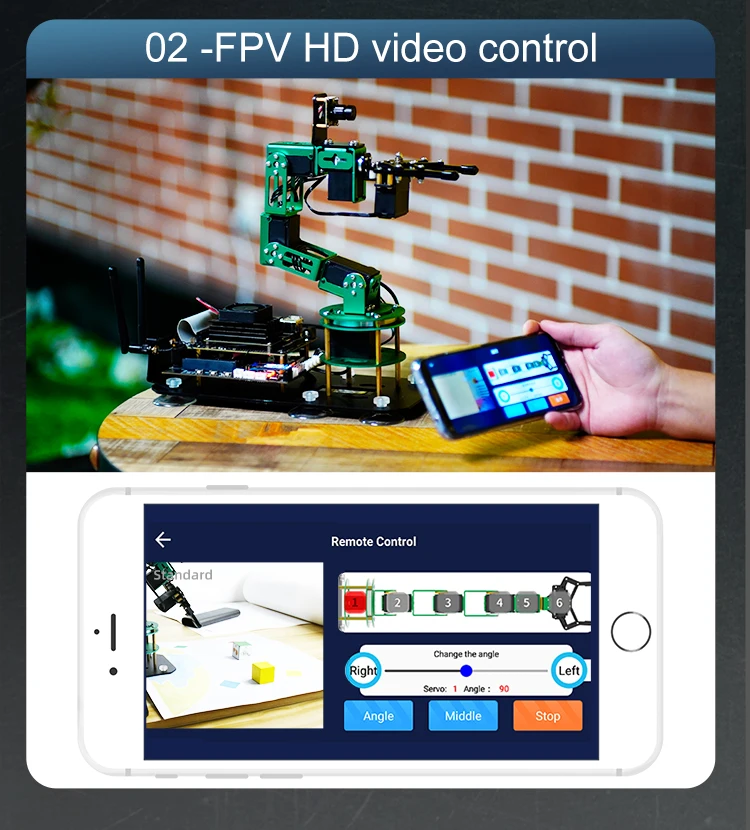 Yahboom Ai Visual Robot Arm Ros Open Source Programming Kit With Python3 Programming Language