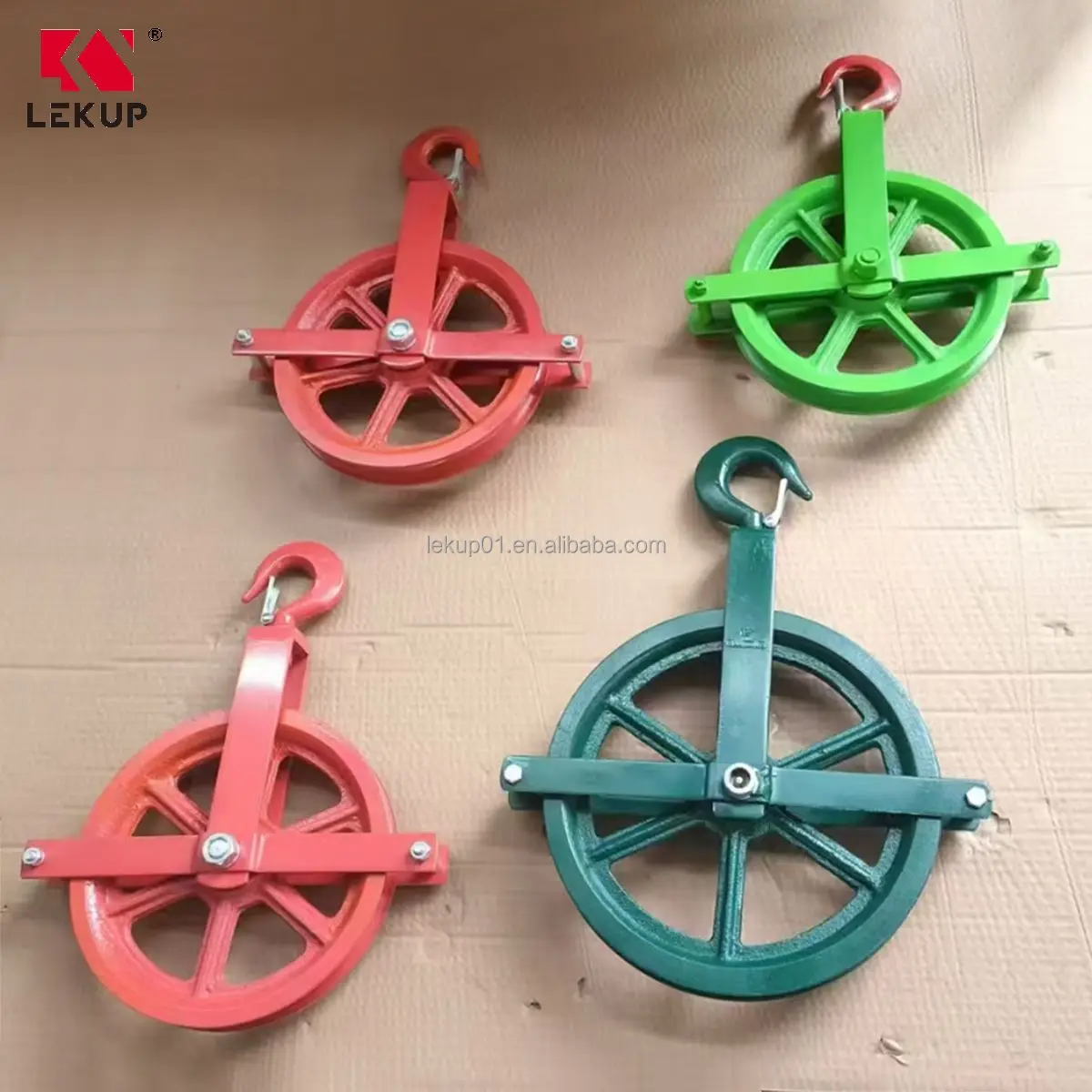 Ladder Hook Pulley 12" Scaffolding Wheels Gin Sheave Heavy Duty Cast ...
