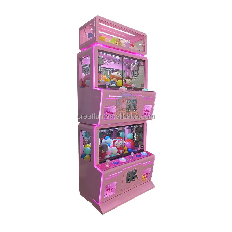 Full Transparent Glass Crane Vending Machine Simulator Toy Arcade Claw ...