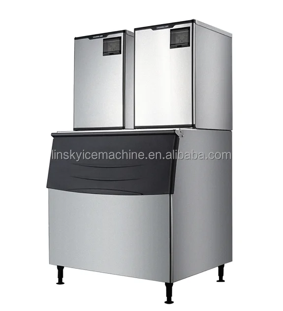 560kg/24hr Commercial Moon Shape Crescent Ice Machine For Cold Drinks ...
