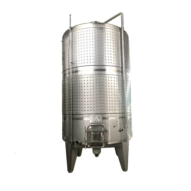 Stainless Steel 15000l Dimple Jacket Wine Pump Over Fermenter Wine ...