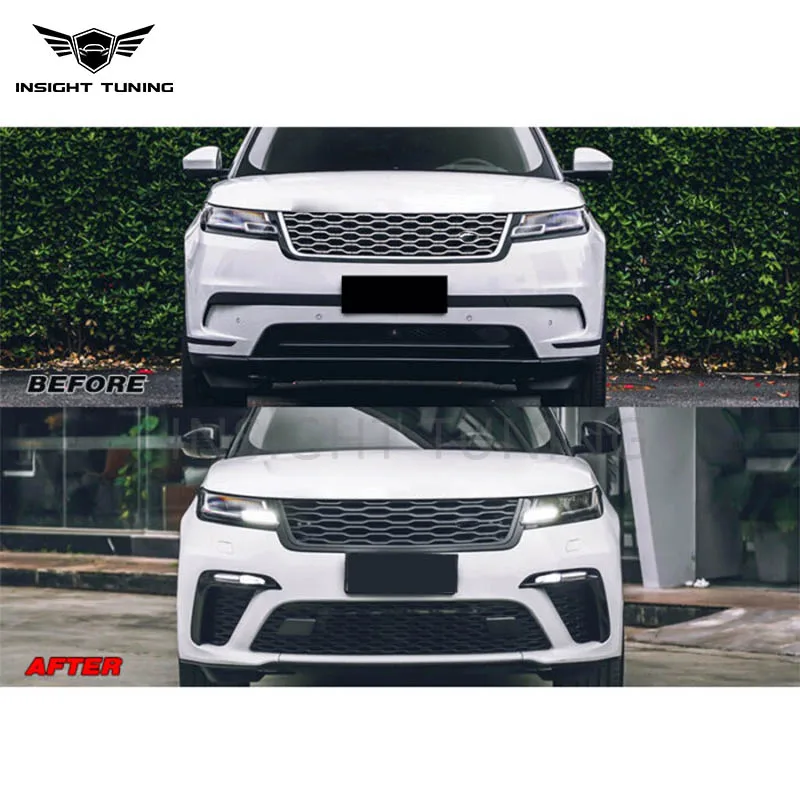Pp Plastic Facelift Front Bumper Grille Bodykit for Range Rover Velar ...