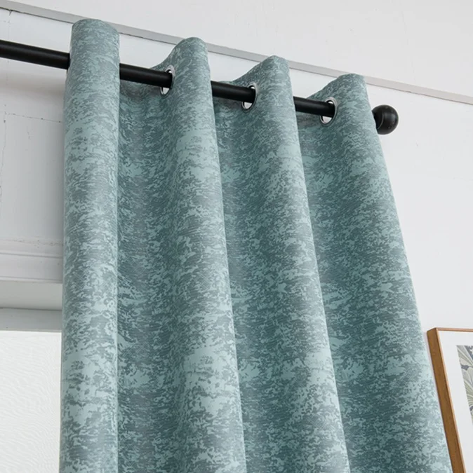 Modern Living Room Cortinas Para Sala Blackout Jacquard Curtain