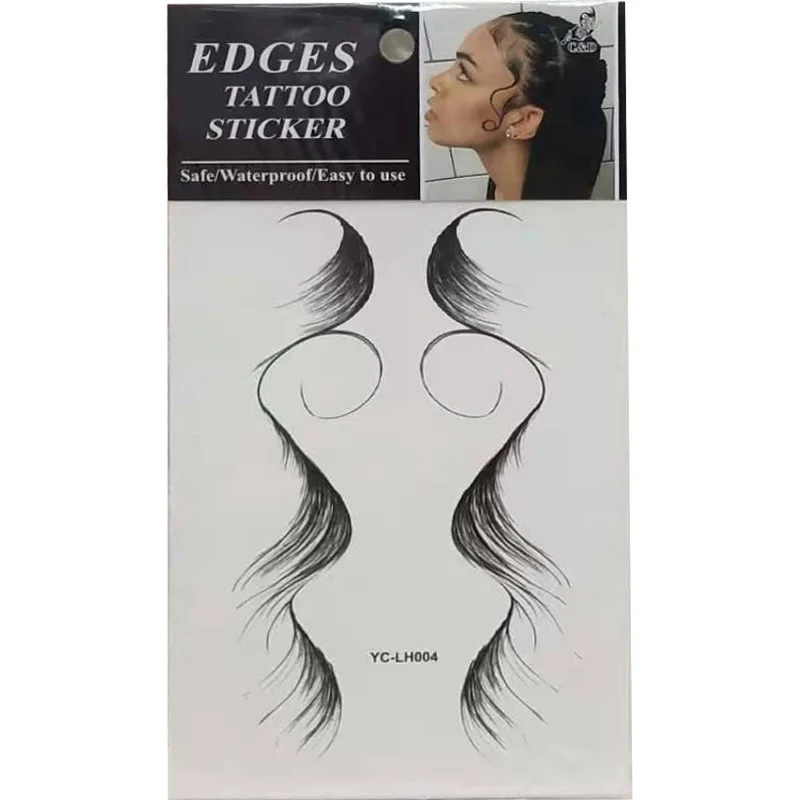 Hot Spot Hair Edges Head Stickers Bangs Stickers Hairline Baby Long ...