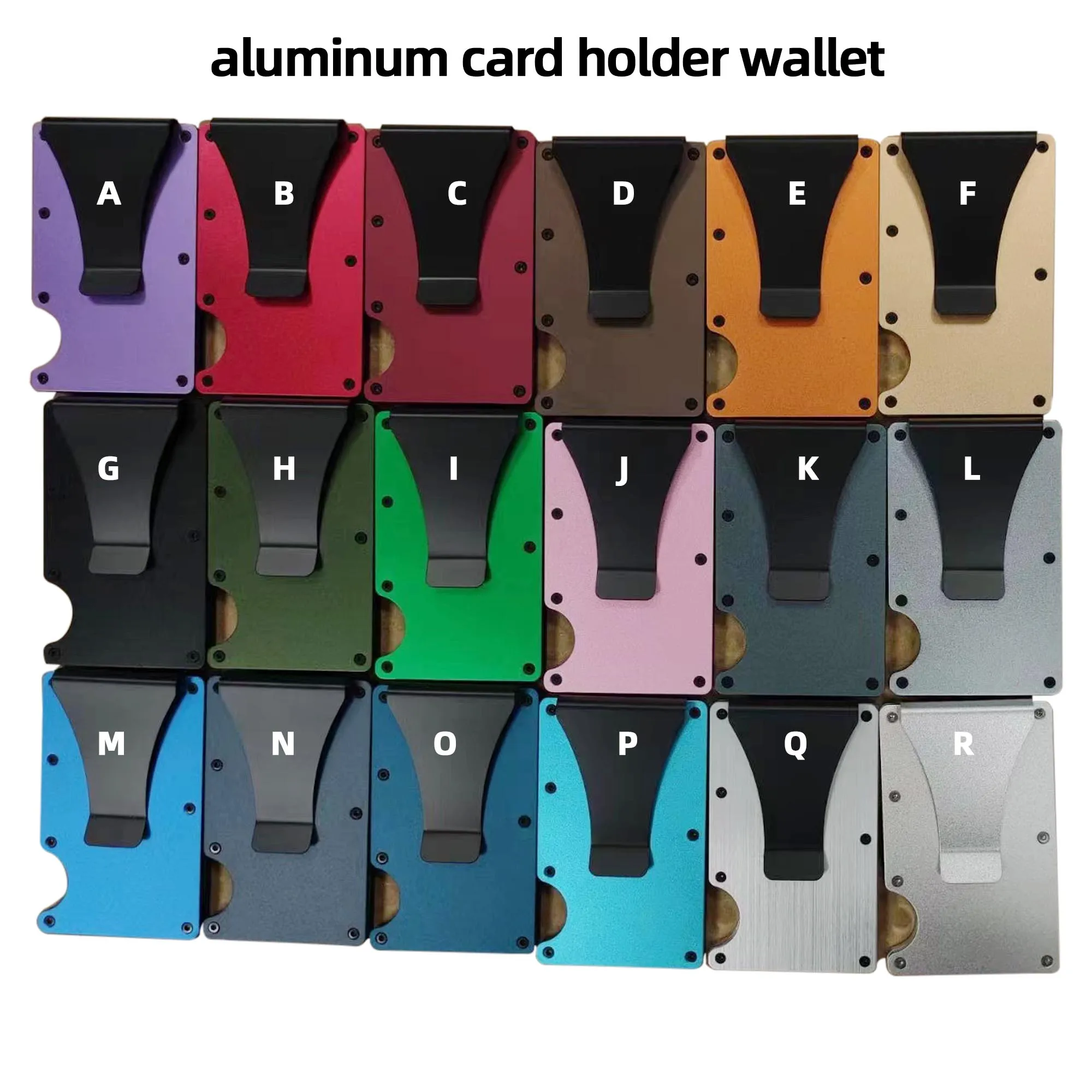 Aluminum Men's Minimalist Metal Wallet Rfid Blocking Wallet Card Holder ...