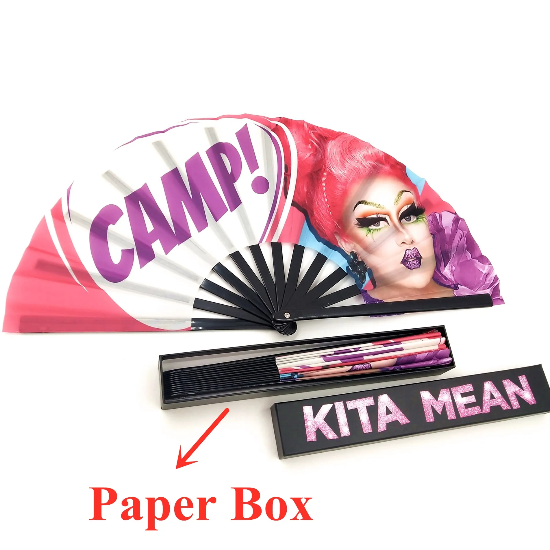 Wholesale Custom Logo Printed Hand Held Fans - Wood Bamboo