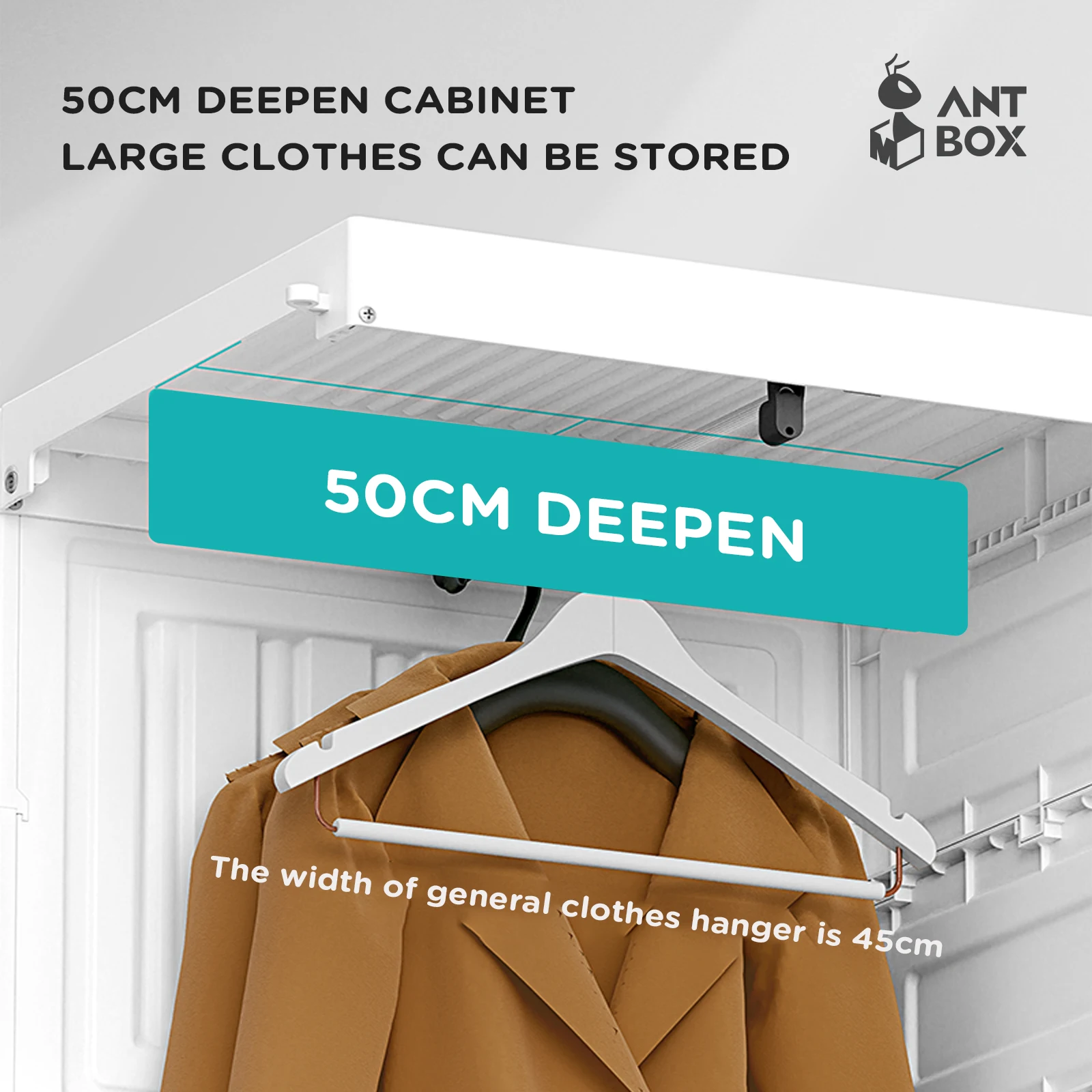 ANTBOX MAYIBOX Portable Plastic Storage Wardrobe - Modern & Foldable