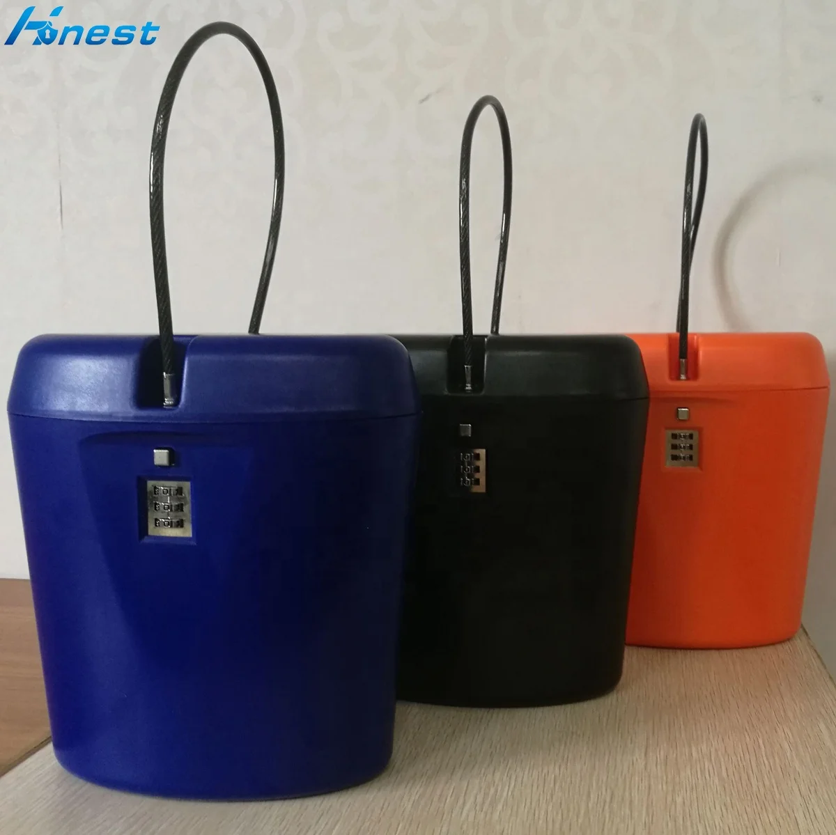 Outdoor Beach Lock Box Combination Portable Travel Safe Lock Box ...