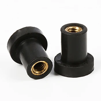 M4 M5 M6 M8 Rubber Well Nuts Brass Insert With Stainless Steel Screws ...